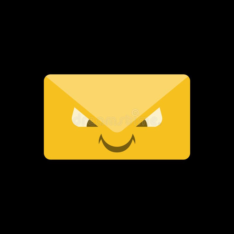 Scam Message Illustration. Message Icon Stock Illustration ...