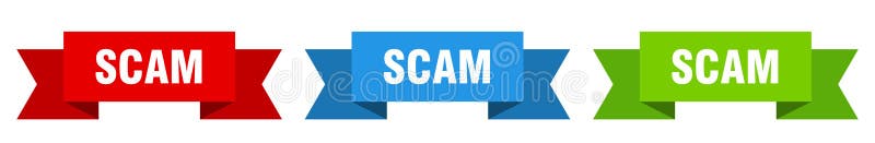 Banner with Red Scam Alert. Attention Sign. Neon Icon. Caution Warning ...