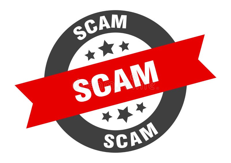 Scam sign stock vector. Illustration of scam, white - 160387028