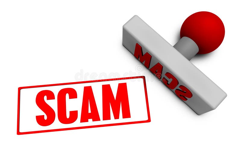 Scam Stamp stock illustration. Illustration of verified - 47150710