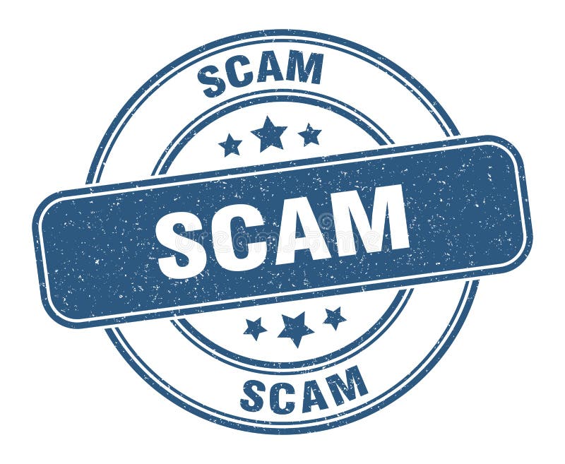 Scam Stamp. Scam Round Grunge Sign Stock Vector - Illustration of ...