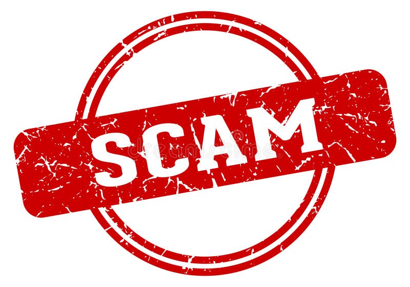 Scam stock vector. Illustration of focus, sign, blur - 147623776