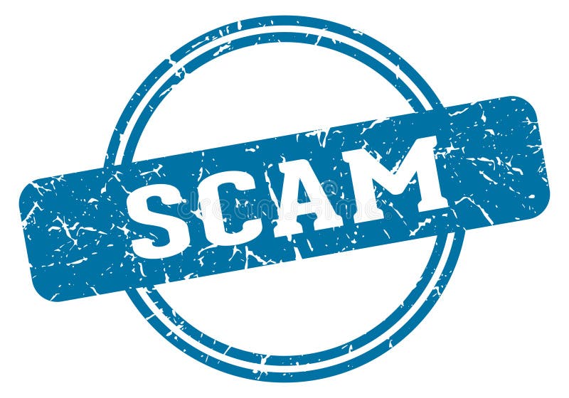 Scam stamp stock vector. Illustration of textured, graphic - 365330068