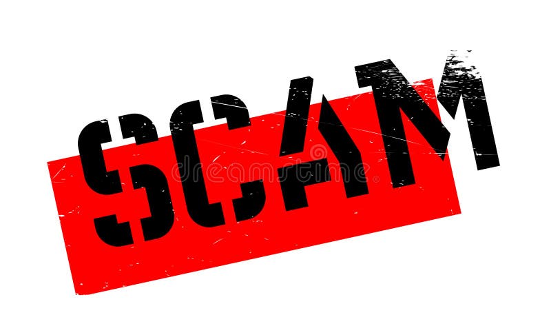 Scam-Stempel stock abbildung. Illustration von erpressung - 87993097