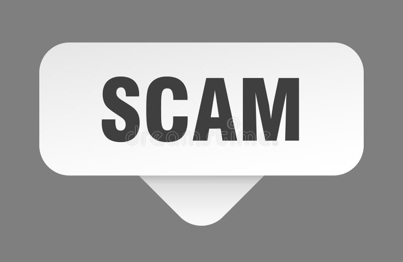 Scam stock vector. Illustration of focus, sign, blur - 147623776