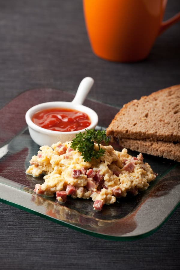 Scambled eggs stock image. Image of breakfast, scambled - 17861251