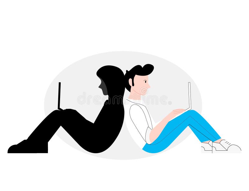 Scammer Cheating Men Vector Illustration Stock Vector - Illustration of ...