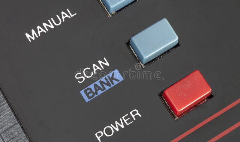 Scan and bank button stock image. Image of blue, power - 102392693