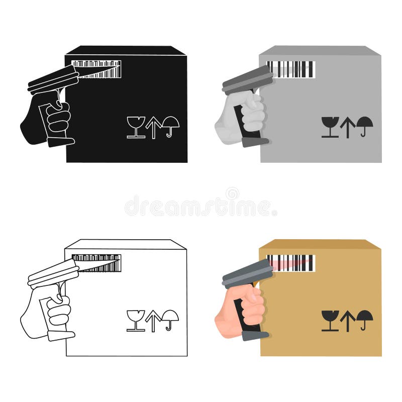 Scanning Bar Code Cartoon Stock Illustrations – 201 Scanning Bar Code ...