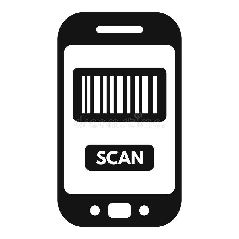 Scan Bar Code Icon Simple Vector. Ticket Pay Label Stock Vector ...