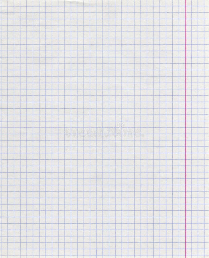 A Blank Sheet of Notebook Paper Stock Image - Image of lean, page ...
