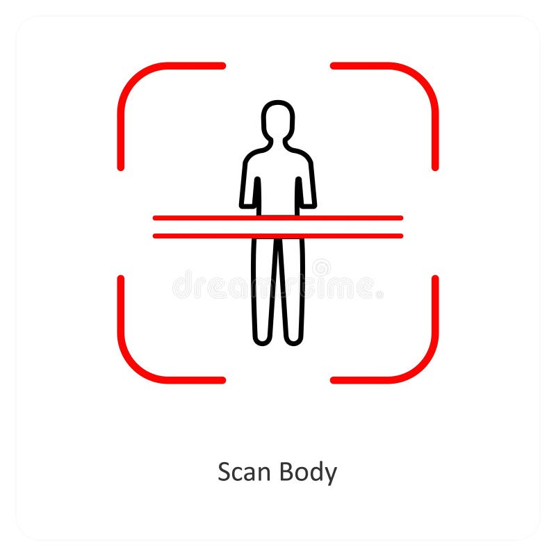 Scan Body stock illustration. Illustration of concept - 338190791