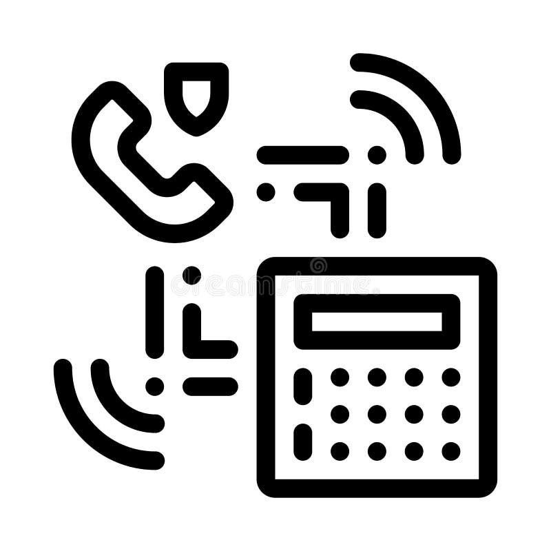 Scan Code Detection Icon Vector Outline Illustration Stock Vector ...