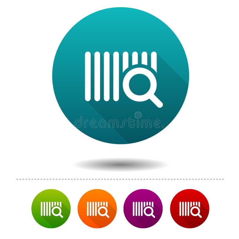 Scan Code Icons. ECommerce Signs. Shopping Symbol. Colorful Web Button ...