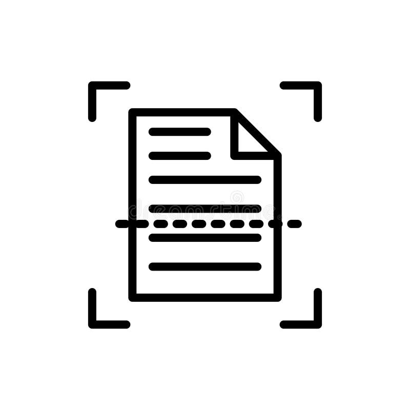 Scan documents icon stock vector. Illustration of icon - 330167099
