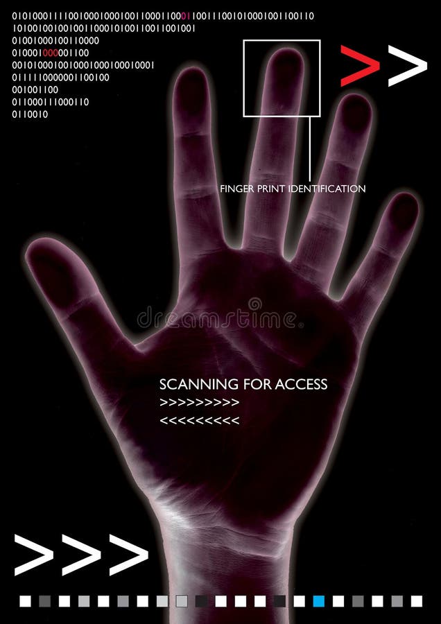 Scan hand stock illustration. Illustration of restrict - 599737