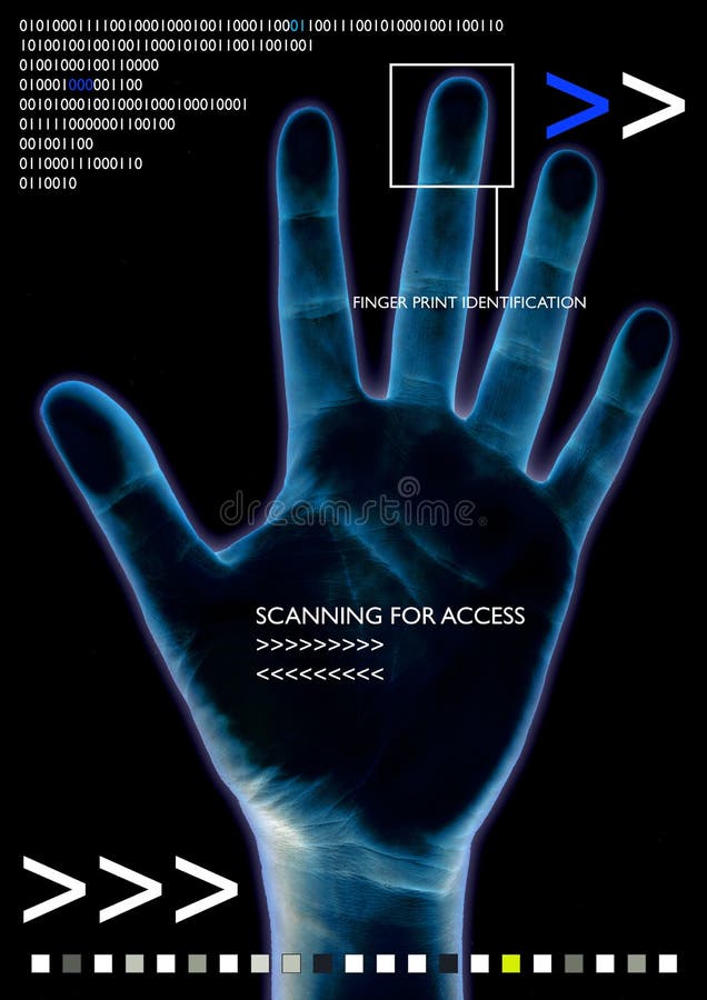 Biometric Fingerprint Scanner Stock Image - Image of control, name: 3654685