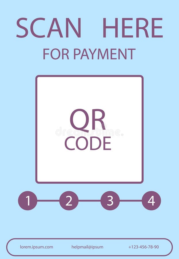 Scan Here for Payment Qr Code and Instruction How To Use Stock ...