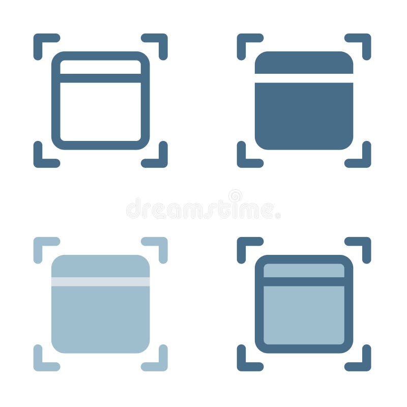 Scan Icon Design in 4 Different Style. Icon Design for Your Web Site ...