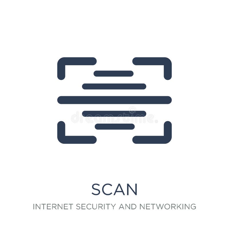 Scan Icon. Trendy Flat Vector Scan Icon on White Background from Stock ...
