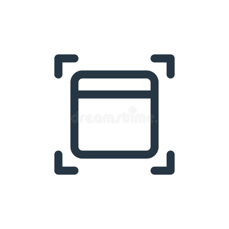 Scan Icon Vector from User Interface Concept. Thin Line Illustration of ...