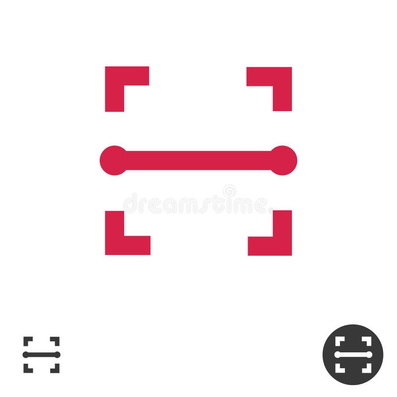 Scan Id Icon Vector or Sku Scanner Bar Code Recognize Pictogram ...