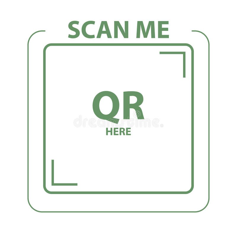 Scan Me, Frame Template for QR Code, Menu, Payment and Information ...