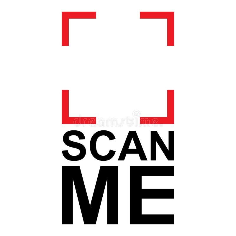 Scan Me Icon. QR Code Scan Illustration Vector Stock Vector ...