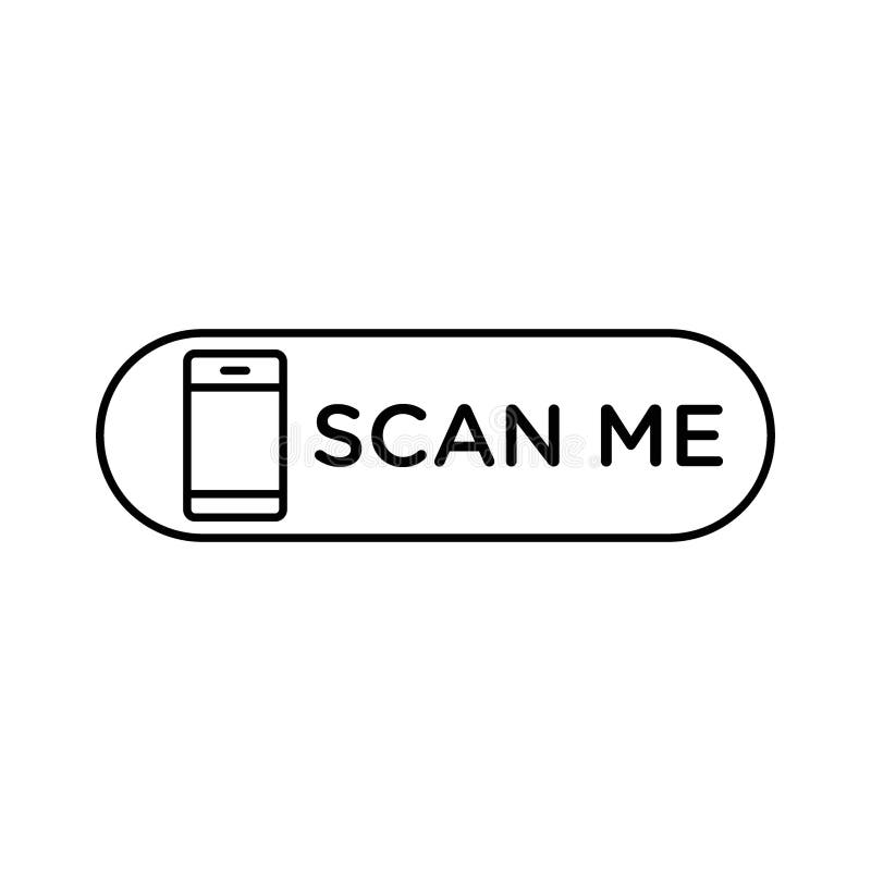 Scan me icon stock vector. Illustration of sticker, logo - 330178068