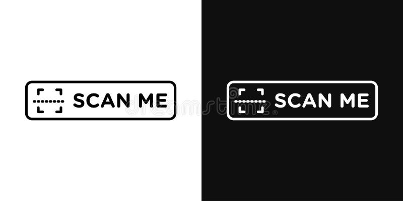 Scan me icon stock vector. Illustration of design, barcode - 330250454