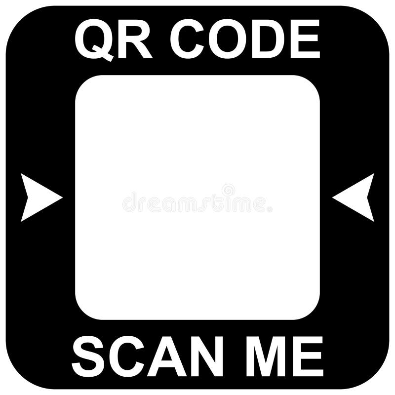 Scan Me Qr Code, Arrow Logo Mockup Scanner Qr Code Stock Vector ...