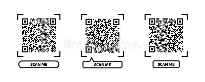 Scan Me QR Code Design. QR Code for Payment, Text Transfer with Scan Me ...