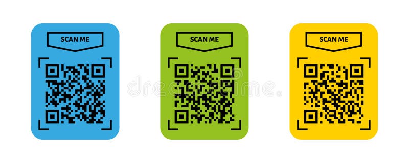 Scan Me QR Code Design. QR Code for Payment, Text Transfer with Scan Me ...