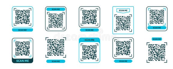Scan Me QR Code Design. QR Code for Payment, Text Transfer with Scan Me ...
