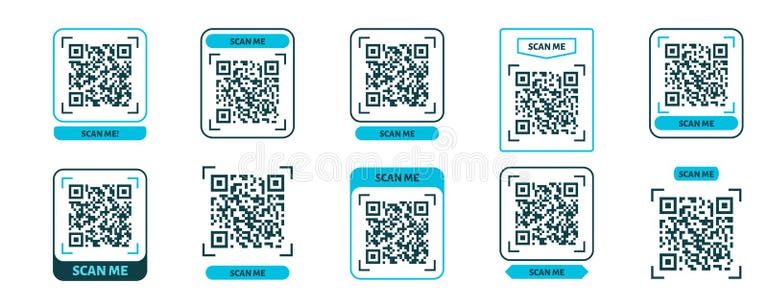 Scan Me QR Code Design. QR Code for Payment, Text Transfer with Scan Me ...