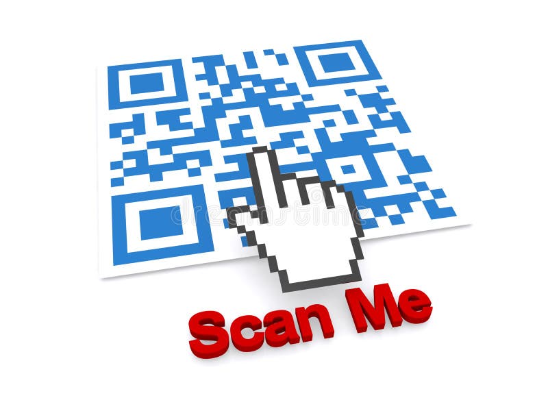Scan me stock illustration. Illustration of matrix, text - 66082910