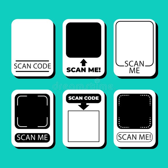 Scan Me. QR Code Set. Scan Qr Code Icon. Template Scan Me Qr Code for a Smartphone Stock Vector ...