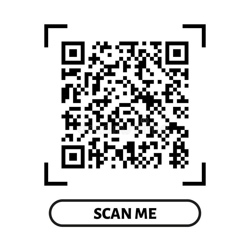 Scan Me QR Code Design. QR Code for Payment, Text Transfer with Scan Me ...
