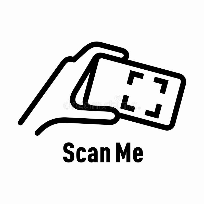 Scan Me Vector Information Sign Stock Vector - Illustration of label ...