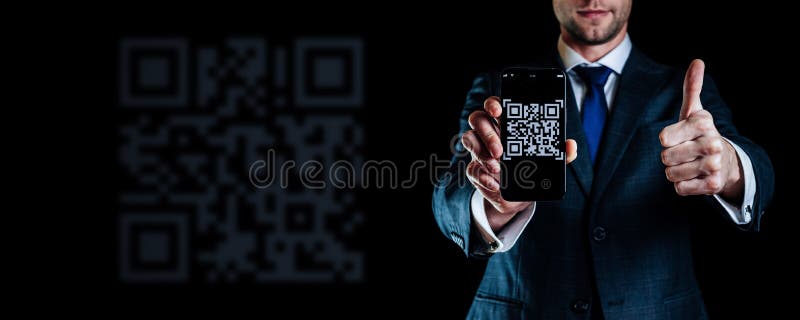 Scan Pay. Mobile Smartphone Screen for Payment Pay, Scan Barcode ...