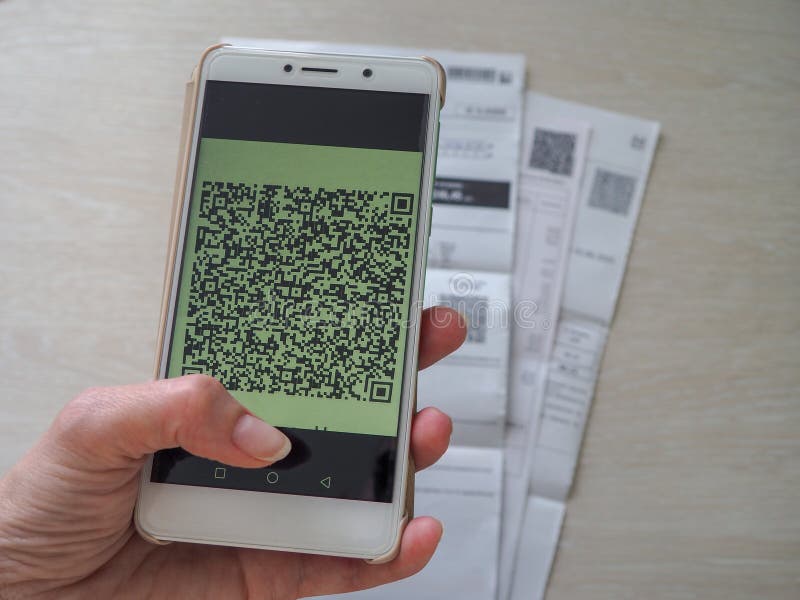 Scan QR Code from Forms Using Your Smartphone Stock Image - Image of ...
