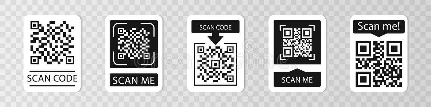 Qr Code Transparent Stock Illustrations – 416 Qr Code Transparent Stock ...