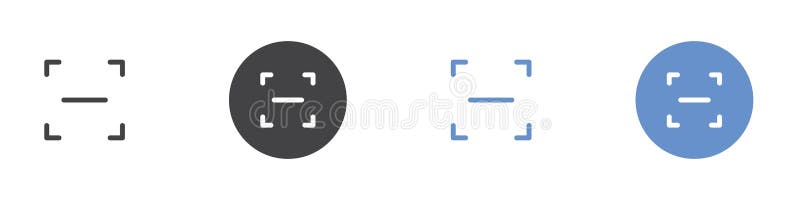 Scan Qr Code Icon Flat Set in Black and White Color Stock Illustration ...