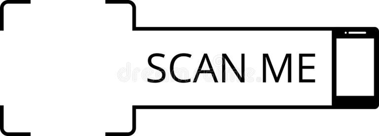 Scan Qr Code Icon. QR Code Frame for Scanning. Scan Me Phone Tag Stock ...