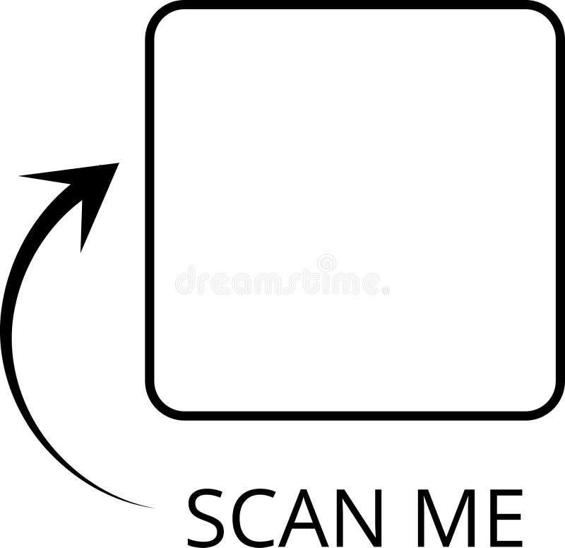 Scan Qr Code Icon. QR Code Frame for Scanning. Scan Me Phone Tag Stock ...