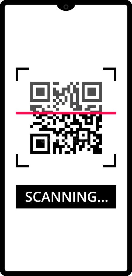 Scan Qr Code Icon. QR Code Frame for Scanning. Scan Me Phone Tag Stock ...