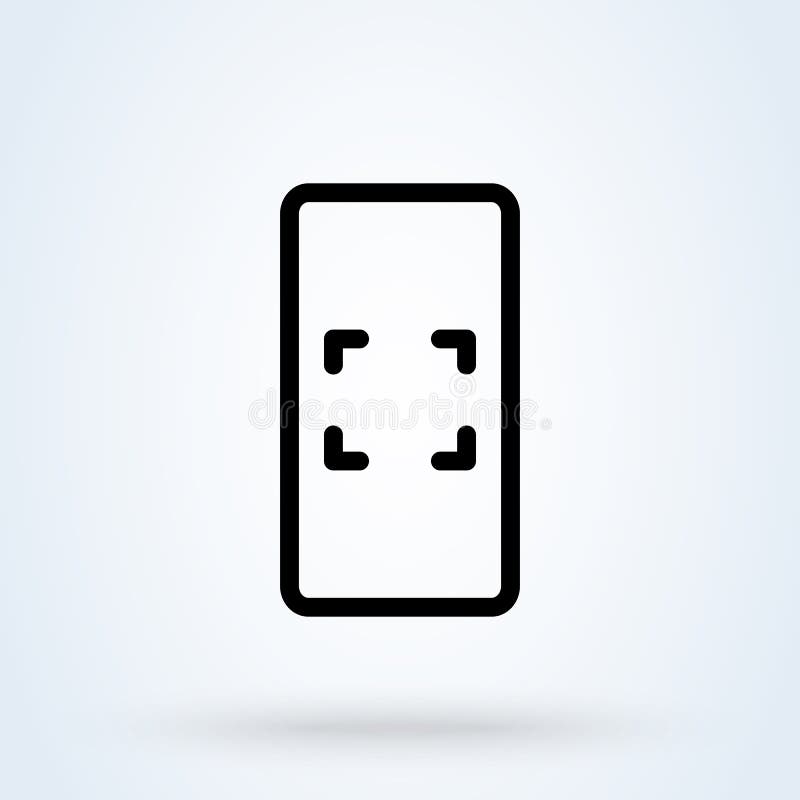 Scan Qr Code, Icon or Logo Line Art Style. Outline Barcode Scanner ...