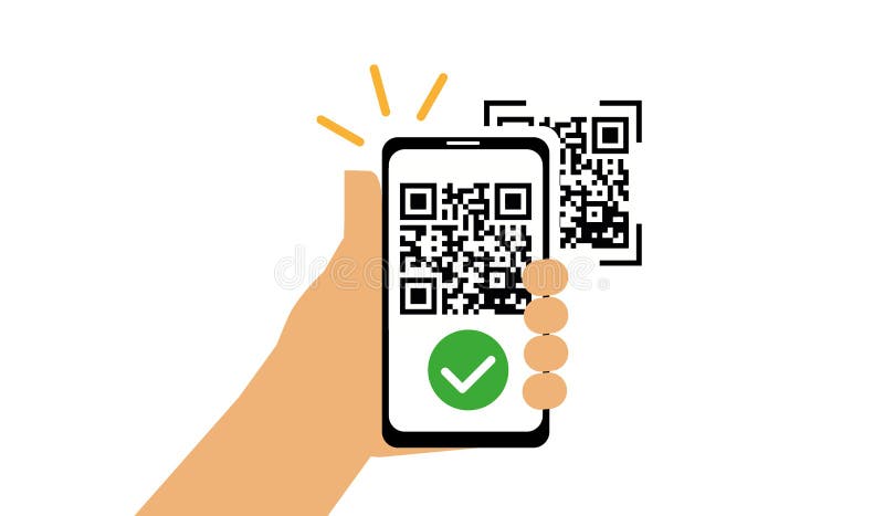 Qr Hand Phone Scan Icon Stock Illustrations – 1,340 Qr Hand Phone Scan ...