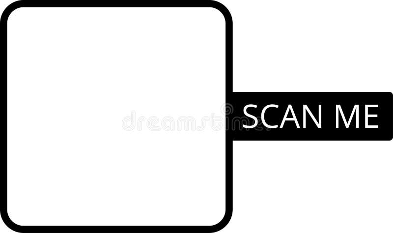 Scan Qr Code Icon. QR Code Frame for Scanning. Scan Me Phone Tag Stock ...