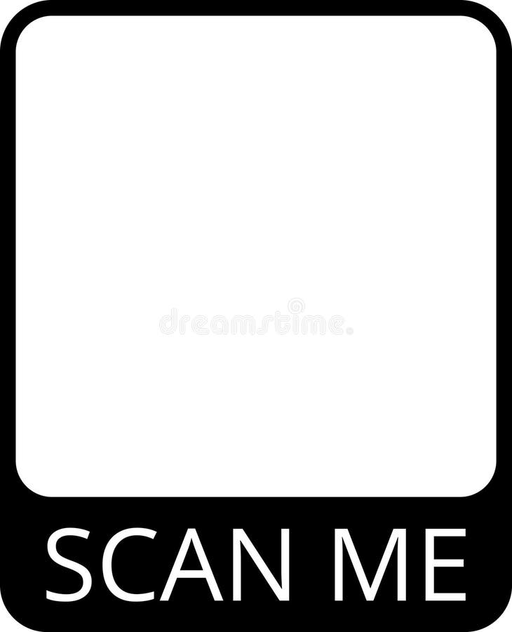Scan Qr Code Icon. QR Code Frame for Scanning. Scan Me Phone Tag Stock ...